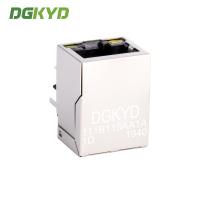 China RJ45 Network Interface Integrated 100Mbps Filter Network Port Socket Horizontal DGKYD111B113AA1D for sale