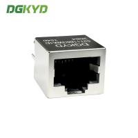 China RJ45 Vertical Connector 6U Gold Plating Shielded Modular Jack DGKYD52T1188GWA1D20B4 for sale