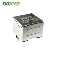 China RJ45 Connector 8P8C Shielded Modular Jack Without Filter DGKYD561188GWA1DY128 8 Positions for sale