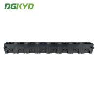 China RJ45 1x8 8P8C All Plastic Lightless Network Connector Socket Through Hole 8 Positions for sale