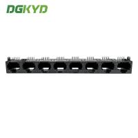 China RJ45 1x8 8P8C All Plastic Lightless Network Connector Socket Through Hole 8 Positions for sale