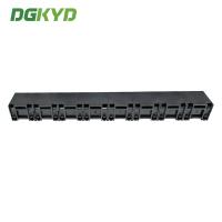 China RJ45 1x8 8P8C All Plastic Lightless Network Connector Socket Through Hole 8 Positions for sale