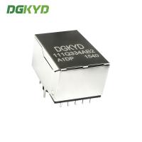 China RJ45 Gigabit Integrated Filter with POE 8P10C Connector DGKYD111Q334AB2A1DP for sale