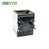 China RJ45 Gigabit Integrated Filter with POE 8P10C Connector DGKYD111Q334AB2A1DP for sale