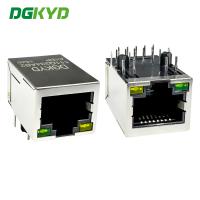 China RJ45 Gigabit Integrated Filter with POE 8P10C Connector DGKYD111Q334AB2A1DP for sale