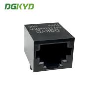 China RJ11 6P4C All Plastic Lightless Industrial Modular Jack Connector 1x1 Through Hole for sale