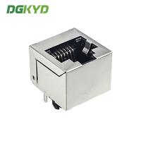 China DGKYD RJ45 8P8C Connector In Line 180 Degree Socket 52A Shielded Through Hole for sale
