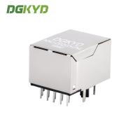 China Industrial RJ45 Connector Gigabit Network Socket KRJ-202GYZNL 8P10C with LED Green Yellow for sale
