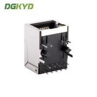 China Industrial RJ45 Connector Gigabit Network Socket KRJ-202GYZNL 8P10C with LED Green Yellow for sale