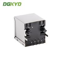 China 10/100 BASE RJ45 LAN Jack Vertical Insertion Ethernet Connector 8P8C Shielded with Filter for sale
