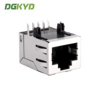 China Industrial RJ45 Ethernet Connector with POE 10P8C Right Angle Jack DGKYD211B039HWA4DP for sale