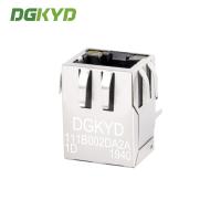 China RJ45 network connector 100Mbps integrated transformer industrial network port DGKYD111B002DA2A1D for sale
