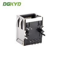China RJ45 connector 100Mbps integrated transformer industrial network port horizontal socket DGKYD111B002DB1A1D for sale