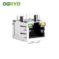 China RJ45 interface industrial network port connector 8P8C with shielded shell DGKYD111B033DB1A1D for sale