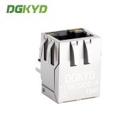 China RJ45 interface industrial network port connector 8P8C with shielded shell DGKYD111B033DB1A1D for sale