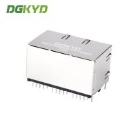 China RJ45 Ethernet Socket 2X3 Connector Industrial Modular Jack 8P8C Through Hole Shielded for sale