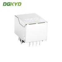 China RJ45 100Mbps Ethernet Connector with Integrated Transformer Shielded DGKYD211B083CD2A4D for sale