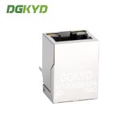 China RJ45 Ethernet integrated 100Mbps connector horizontal female socket DGKYD111B002BA2A4D for sale