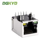 China RJ45 Ethernet integrated 100Mbps connector horizontal female socket DGKYD111B002BA2A4D for sale