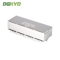 China KRJ-415GYZNL Quad Cell RJ45 Connector 100Mbps Integrated Ethernet Filter Shielded 1x4 Port for sale