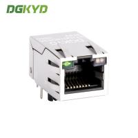 China Shielded Gigabit ehternet RJ45 PCB Connector with Transformer RJ45 Network socket DGKYD311Q018DE3A4D for sale