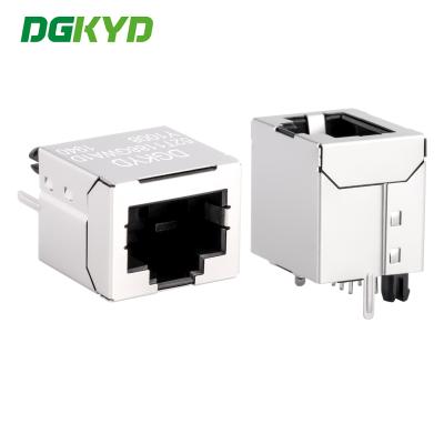 China DGKYD52T1188GWA1DY1008 RJ45 Network Connector 8P8C 180° Side Entry with 1000BASE-T Support for sale