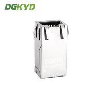 China One Port PoE RJ45 Transformer 1000M Integrated 12 Pin Connector for Fiber Optic Transceiver KRJ-339PWDENL for sale