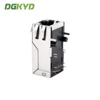China One Port PoE RJ45 Transformer 1000M Integrated 12 Pin Connector for Fiber Optic Transceiver KRJ-339PWDENL for sale