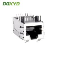 China One Port PoE RJ45 Transformer 1000M Integrated 12 Pin Connector for Fiber Optic Transceiver KRJ-339PWDENL for sale