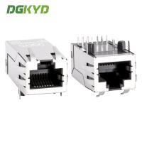 China One Port PoE RJ45 Transformer 1000M Integrated 12 Pin Connector for Fiber Optic Transceiver KRJ-339PWDENL for sale
