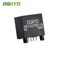 China 180 Degree Top Entry Ultrathin RJ45 Connector Ethernet Cable Socket 8P8C KRJ-52T8811SNL for sale
