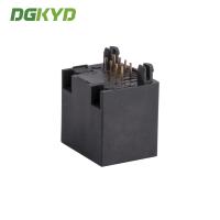 China RJ45 vertical network interface 8P8C all plastic network socket DGKYD52T1188IWA1DY1008 for sale
