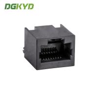 China RJ45 vertical network interface 8P8C all plastic network socket DGKYD52T1188IWA1DY1008 for sale