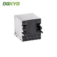 China Industrial vertical network port RJ45 connector, unlit shielded interface, DGKYD511B074GWA8D for sale