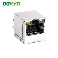 China DGKYD511B084AB1A8D Vertical RJ45 Transformer 100Mbps with 8 Contacts and -40 to +85℃ Temperature Range for sale