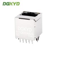 China 180 degree vertical RJ45 connector Gigabit network interface with shielded DGKYD511Q010AB2A8D for sale