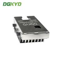 China RJ45 sinking board 100Mbps integrated filter with light strip shielding DGKYD1311B257CF5W4CBD057 for sale