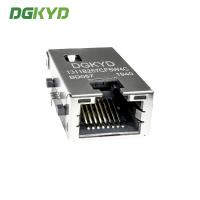 China RJ45 sinking board 100Mbps integrated filter with light strip shielding DGKYD1311B257CF5W4CBD057 for sale