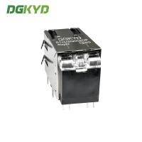 China RJ45+USB2.0 network connector with light and shielding interface socket DGKYD611U2Q008DF5WD for sale