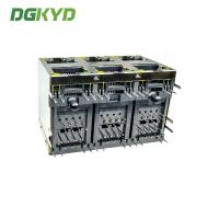 China RJ45 Industrial Connector 2x3 Shielded Jack 8P8C Through Hole DGKYD59212388AB1A1DY1F022 for sale