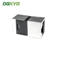 China Shielded RJ45 Modular Jack Side Entry Through Hole 1 Port 8P8C Copper Shell DGKYD US030 006E for sale