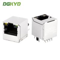 China 100MHz Integrated Filtering Through-hole RJ45 Integrated Transformer 8P8C DGKYD511B048AA1A8D for sale