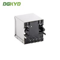 China KRJ-184GYPOENL 180° Top Entry RJ45 LAN Jack with PoE - 8-Position Single Port Connector for 100 BASE-T Networks for sale