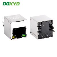 China Vertical RJ45 Connector with PoE Power Supply, 100Mbps Integrated Filter, DGKYD511B205AC2A8DP for sale