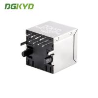China 180 Degree Vertical Entry 10/100 Base Magnetic RJ45 Connector Module Shielded KRJ-180ENL for sale