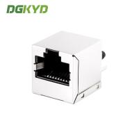 China RJ45 Network Port Connector 100Mbps Integrated Transformer Vertical DGKYD511B083GWA8D for sale
