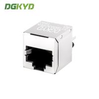 China RJ45 Network Port Connector 100Mbps Integrated Transformer Vertical DGKYD511B083GWA8D for sale
