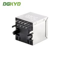 China RJ45 Network Port Connector 100Mbps Integrated Transformer Vertical DGKYD511B083GWA8D for sale