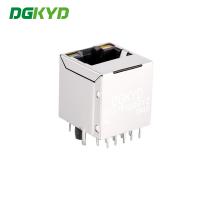 China KRJ-1812QGYZNL Vertical RJ45 Female Connector Cat6 8-Port with Gold 6μ