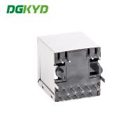China KRJ-1812QGYZNL Vertical RJ45 Female Connector Cat6 8-Port with Gold 6μ